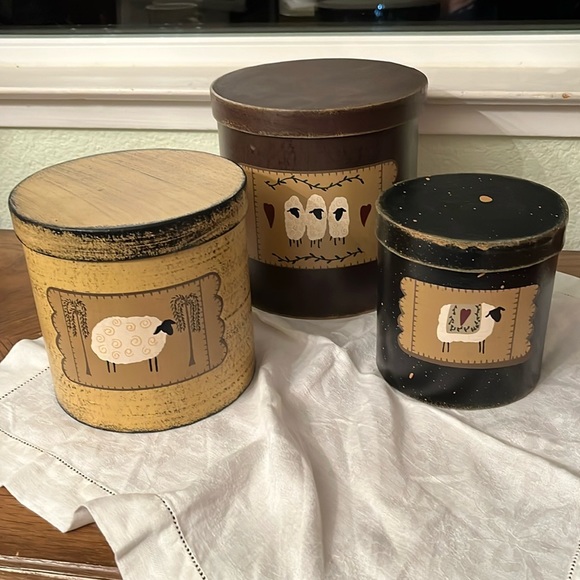 Accents | Farmhouse Country Cardboard Containers | Poshmark
